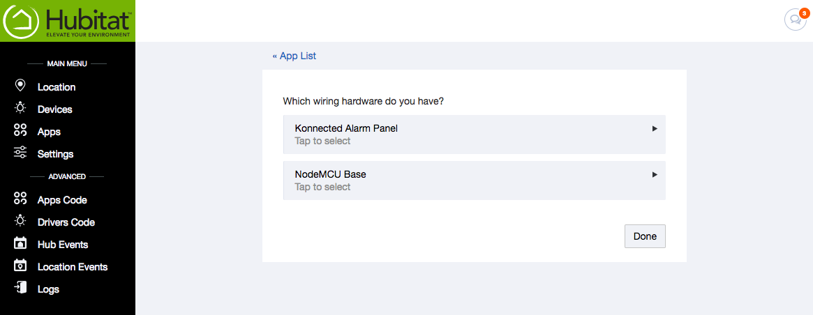 Hubitat (legacy driver): Setup Sensors and Devices